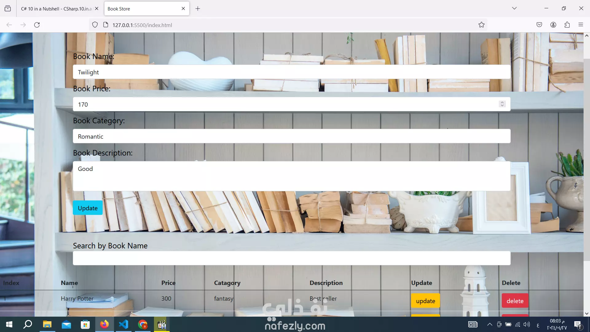 Book Store Using Html Css Javascrit Bootstrap نفذلي