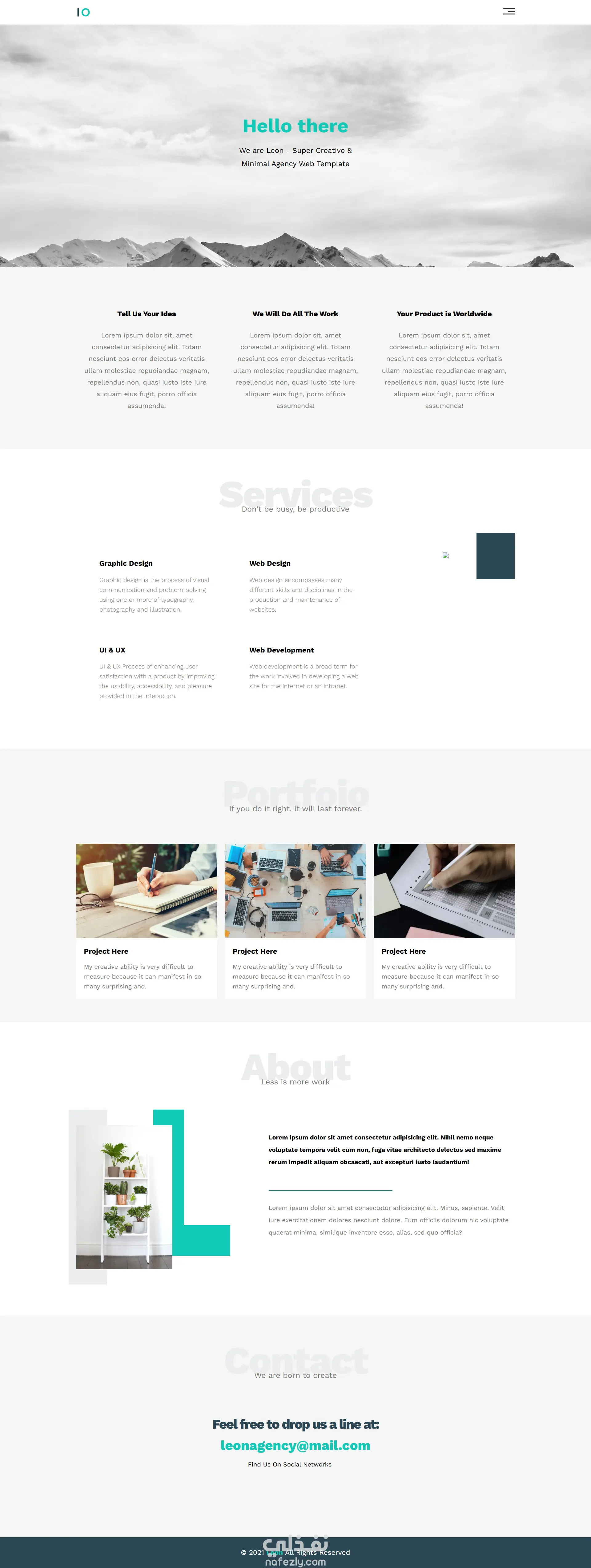 design of home page | نفذلي