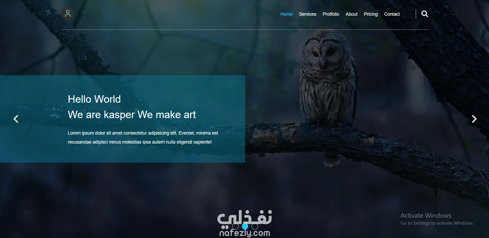 landing page باستخدام HTML CSS JS | نفذلي