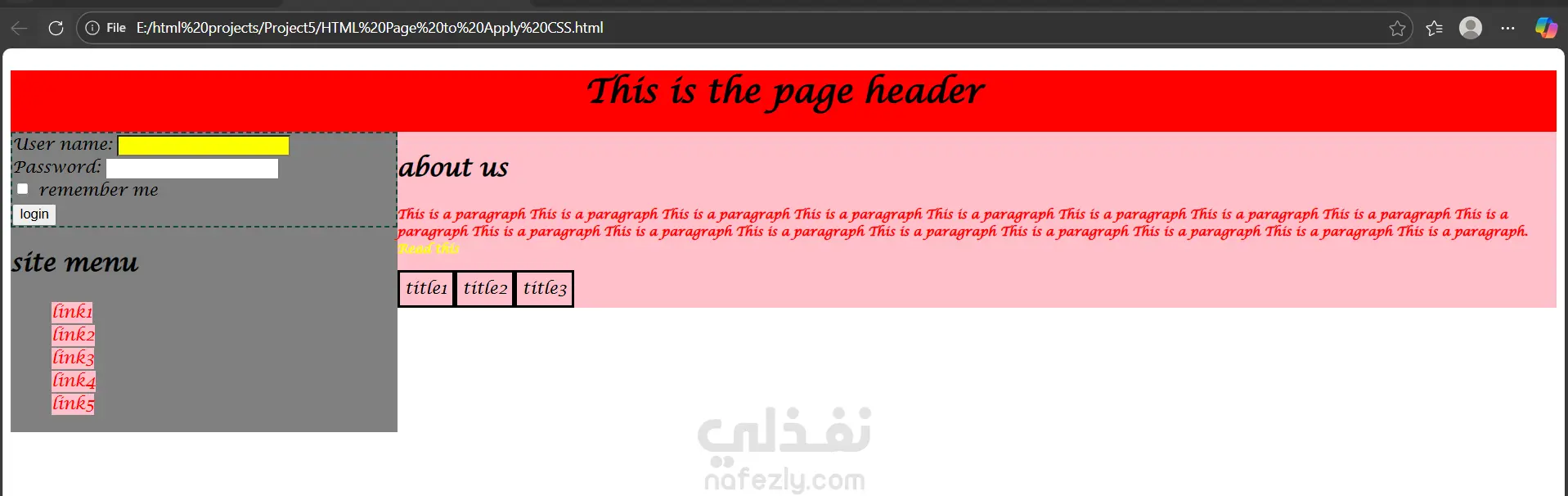 Advanced CSS & Selectors | نفذلي